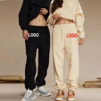 China 2024 Winter Collection 100% Cotton Padded Casual Pants for Men Women Loose Leg Drawstring Fashion Plus Size Mid Waist Canvas for sale