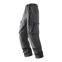 China Ready-to-Ship Lightweight Canvas Men's Outdoor Waterproof Quick-Dry Shell Pants Loose Straight-Leg Cargo Casual Long for sale