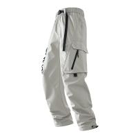 China Ready-to-Ship Lightweight Canvas Men's Outdoor Waterproof Quick-Dry Shell Pants Loose Straight-Leg Cargo Casual Long for sale