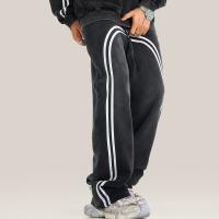 China Men's Heavyweight Canvas Mid Sweatpants Breathable Waterproof Elastic Korean Style Washed Comfortable Loose Fit for Casual Daily for sale