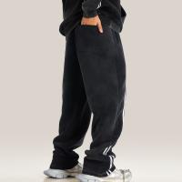 China Men's Heavyweight Canvas Mid Sweatpants Breathable Waterproof Elastic Korean Style Washed Comfortable Loose Fit for Casual Daily for sale