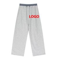 China 100% Cotton Men's Straight Sweatpants Autumn Pants Soft Breathable Fabric Quick Dry Loose Fit Casual Daily Outdoor Wear for sale