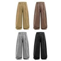 China 2026 New Arrival Streetwear Retro Loose Wide Leg Balloon Cargo Pants Custom 100% Cotton Canvas Casual Cool Sensation for sale