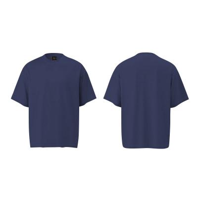 China Support Customized High-quality Printed Streetwear T-shirt Basic Oversized Men's Short Sleeved 100% Cotton Knitted Breathable for sale