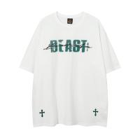 China Blank Casual Knitted White Short Sleeve Women's Unisex Oversized T-Shirt 230g 100% Cotton Breathable for sale
