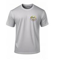 China 2024 Summer New Fashion Unisex Pure Cotton Half Sleeve Breathable T-Shirt Silk Screen Printed Casual Sports Top Jersey Fabric for sale