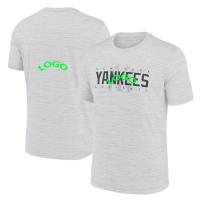 China 2024 Summer New Fashion Unisex Pure Cotton Half Sleeve Breathable T-Shirt Silk Screen Printed Casual Sports Top Jersey Fabric for sale