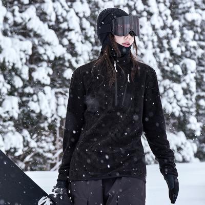China Custom OEM Plaid Polar Fleece Ski Mid Layer Couple Jacket Windbreaker Inner Liner for sale