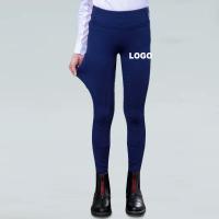 China Custom OEM Women Four Seasons High Elastic Silicone Grip Equestrian Training Horse Riding Breeches for sale