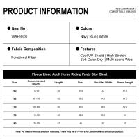 China Women Equestrian Long Sleeve T Shirt Spring Summer Breathable Horse Riding Top Custom OEM Equestrian Apparel for sale