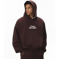 China Boxy Cropped Hoodie, 380G Loose Fit Men’s Long Sleeve Hooded Sweatshirt with Pockets | OEM & ODM Supported, Custom Logo, Fabric & Color Available for sale