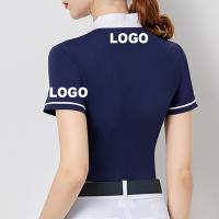 China Women Custom OEM Equestrian Quick Dry Short Sleeve Polo Shirt Summer Riding T-Shirt for sale