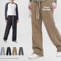 China 380g 100% Cotton Vintage Wax Washed Distressed Spliced Wide Leg Sweatpants | OEM ODM, Custom Logo/Fabric/Color Code, Flexible MOQ for sale