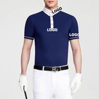 China Men's Summer Thin Equestrian Short Sleeve T-Shirt Custom OEM Horse Riding Rider Apparel for sale