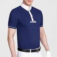 China Men's Summer Thin Equestrian Short Sleeve T-Shirt Custom OEM Horse Riding Rider Apparel for sale