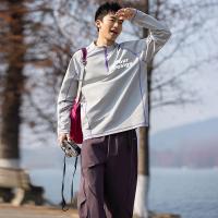 China Half Zip Stand Collar Quick Dry Cycling Long Sleeve Knit Top, Custom OEM ODM Sport Tee for sale