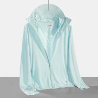 China OEM Custom UPF200+ Ice Silk Couple Sun Protection Jacket Anti-UV Breathable Thin Summer Fishing Sun Coat for sale