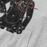China 345gsm Target Graphic Oversized Hoodie, White Ink DTG Print Funny Niche Street Sweatshirt | OEM ODM Customizable for sale