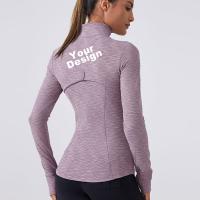 China OEM ODM Sculpt Naked Feeling Workout Jacket, Customizable Quick Dry Long Sleeve Fitness Jacket For Women for sale