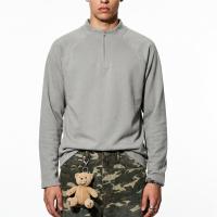China Custom OEM Half-Zip Double Fleece Raglan Sleeve Base Top for sale