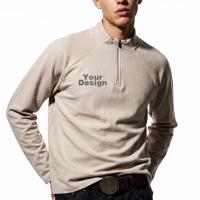China Custom OEM Half-Zip Double Fleece Raglan Sleeve Base Top for sale
