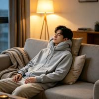 China 2‑in‑1 Travel Zip‑Up Hoodie With Built‑in Inflatable Neck Pillow & Eye Mask, Custom OEM ODM Available for sale