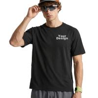China Custom OEM ODM Grid Quick‑Dry Sports T‑Shirt, Breathable Lightweight Short Sleeve Top for Outdoor Running for sale