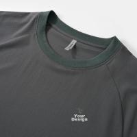 China Custom OEM ODM Grid Quick‑Dry Sports T‑Shirt, Breathable Lightweight Short Sleeve Top for Outdoor Running for sale