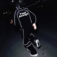China Custom OEM ODM Drawstring‑Trim Hooded Zip‑Up Cardigan, Loose Street Hip‑Hop Team Hoodie for Men & Women for sale