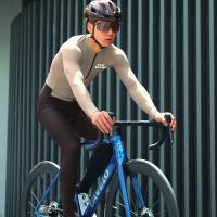 China Custom OEM ODM Women COOLMAX Quick‑Dry Cycling Jersey, Breathable Road Bike Long Sleeve Riding Top for sale