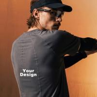 China Men UPF50+ Anti‑UV Quick‑Dry Hiking T‑Shirt, 4‑Way Stretch Breathable Mountain Outdoor Tee Custom OEM & ODM for sale