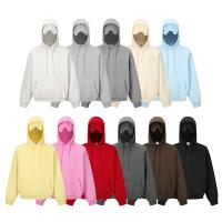 China Love Hug Eye Mask Hoodie, 345g Heavyweight Fleece Oversized Hooded Sweatshirt Custom OEM ODM for sale