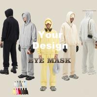 China Love Hug Eye Mask Hoodie, 345g Heavyweight Fleece Oversized Hooded Sweatshirt Custom OEM ODM for sale
