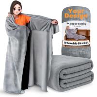 China Wearable Fleece Blanket, TV Blanket Wrap, Custom Color Size OEM ODM for sale