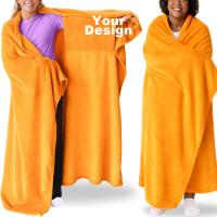 China Wearable Fleece Blanket, TV Blanket Wrap, Custom Color Size OEM ODM for sale