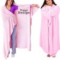 China Wearable Fleece Blanket, TV Blanket Wrap, Custom Color Size OEM ODM for sale