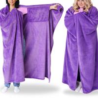 China Wearable Fleece Blanket, TV Blanket Wrap, Custom Color Size OEM ODM for sale