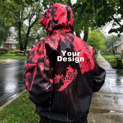 China Men Thermochromic Color Changing Outdoor Waterproof Hooded Jacket for sale