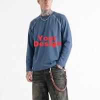 China en 220G Fruit Stretch Sports Long Sleeve Tee American Contrast Hass Line T-shirt for sale