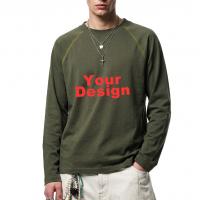 China en 220G Fruit Stretch Sports Long Sleeve Tee American Contrast Hass Line T-shirt for sale