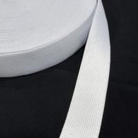 China ZHONGQIANG 6mm 25mm 50mm Stretchable White Black Elastic Fabric Tape Garment Accessories for sale