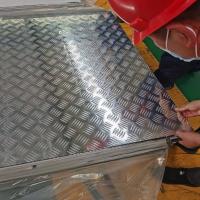 China 96 Inches Length Diamond Plate Sheets Aluminum Tread Plate Diamond with 40 Brinell Hardness for sale