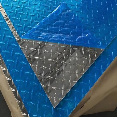 China 96 Inches Length Diamond Plate Sheets Aluminum Tread Plate Diamond with 40 Brinell Hardness for sale