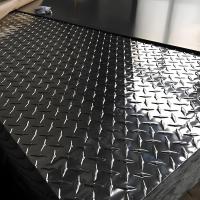 China 3003 5052 Bright Finish Aluminum Diamond Plate with 5 Bars Patterns 96 Inches Length 0.72 Lbs/sq Ft Weight for sale