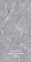 China 600x1200mm Glazed Porcelain Stone Imitation Texture Meteor Grey Tile for sale