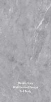 China 600x1200mm Glazed Porcelain Stone Imitation Texture Meteor Grey Tile for sale