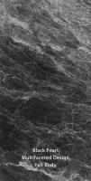 China 3D Stone Imitation Modern Black Glossy Porcelain Tile 600x1200mm For Room Outdoor Flooring for sale