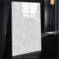 China 750x1500mm Modern Stone Imitation Texture Glazed Porcelain Floor Tiles for sale