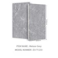 China Modern Grey Polished Stone Imitation Ceramic Tiles for sale