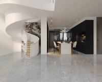 China 900x1800mm Polished Glazed Porcelain Tiles with Modern Stone Imitation Texture for sale